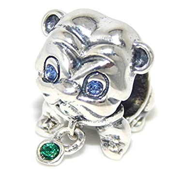 【中古】【輸入品・未使用】ソリッド925スターリングシルバー" Bulldog withブルーandグリーンCZ "チャームビーズ、ヨーロピアンスネークチェーンブレスレット【メーカー名】ICYROSE【メーカー型番】S【ブランド名】ICYR...