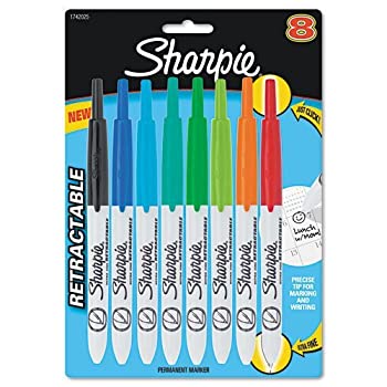 【中古】【輸入品・未使用】Sharpie : Retractable Ultra Fine Tip Permanent Marker, Assorted Colors, 8/St -:- Sold as 2 Packs of - 8 - /...