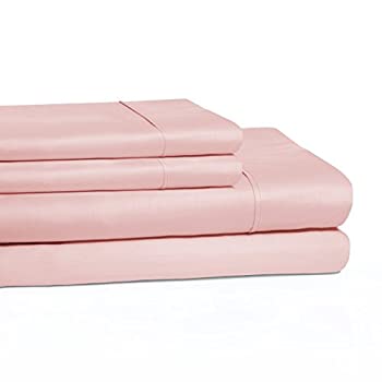 【中古】【輸入品・未使用】(King, Peach) - Superior 100% Cotton, 300 Thread Count Wrinkle Resistant, Easy-Care 4-Piece King Sheet Set,...