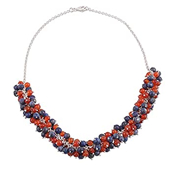 【中古】【輸入品・未使用】Novica multi-gemカーネリアン。925スターリングシルバービーズネックレス、16.5?" 'バブルBlast '【メーカー名】NOVICA【メーカー型番】【ブランド名】NOVICA【商品説明】Novi...