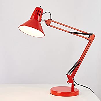 【中古】【輸入品・未使用】アメリカンデスクランプ ファッション LED 学習 作業 ベッドヘッド クリップライト ロングアーム 折りたたみ 目 子供 学生 読書灯 (色:赤)【メーカー名】Table lamp【メーカー型番】【ブランド名】T...
