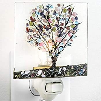 【中古】【輸入品・未使用】J Devlin NTL 159 Series Fused Stained Glass Tree Night Light (Purple)【メーカー名】J Devlin Art Glass【メーカー型番】Ntl 1...