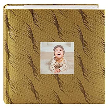 【中古】【輸入品・未使用】AUEAR(アウイヤー) ファブリックカバー フォトアルバム 4x6インチの横型写真200枚収納 メモスペース付き 卒業祝日 クリスマス ベビー&家族の思い出 フォトブック (ゴールド)【メーカー名】AUEAR【メ...