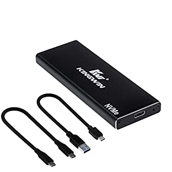 【中古】【輸入品・未使用】Kingwin KM-U3NGFF-NVE M.2 NVMe (PCIeバス) SSDと互換性あり M.2 M Key SSDをUSB 3.1 Type C経由で安全にコンピュータに接続します。【メーカー名】Kin...