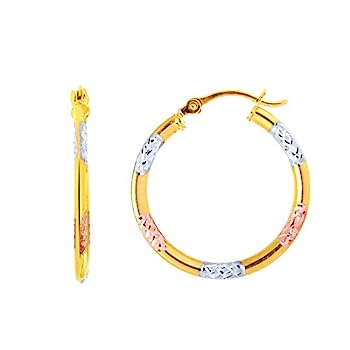 【中古】【輸入品・未使用】MCSジュエリー14?Kゴールド3色フープイヤリング( 20?mm )【メーカー名】MCS Jewelry Earring Collection【メーカー型番】MCS-RYL-ER513-12-01【ブランド名】M...