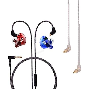 【中古】【輸入品・未使用】BASN プロフェッショナルインイヤーモニターヘッドホン 歌手 ドラマー ミュージシャン用 MMCXコネクター付き IEMイヤホン (ラックス クリア レッド ブルー)【メーカー名】BASN【メーカー型番】Bsin...
