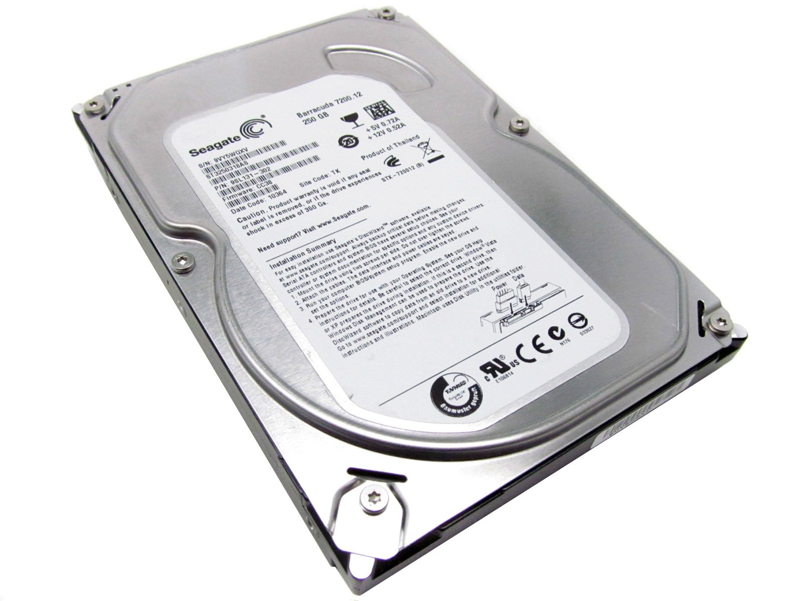 【メーカー名】【メーカー型番】【ブランド名】シーゲイト(SEAGATE)【商品説明】Seagate Barracuda 250 GB 7200 RPM SATA 3Gb / s 8MBキャッシュ3.5インチ内蔵ハードドライブST325031...