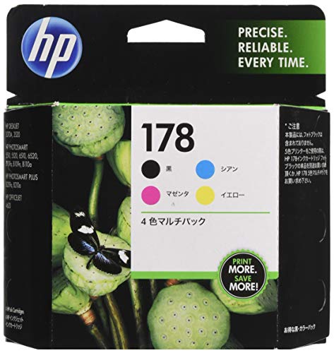 【メーカー名】ヒューレット・パッカード(HP)【メーカー型番】【ブランド名】HP【商品説明】HP 178 純正 インクカートリッジ 4色マルチパック ブラック シアン マゼンタ イエロー CR281AA・画像はイメージ写真ですので付属品など...