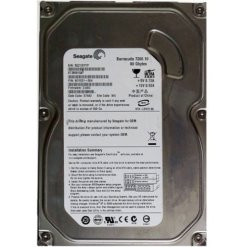 【メーカー名】Seagate【メーカー型番】【ブランド名】シーゲイト(SEAGATE)【商品説明】St380815a Seagate Barracuda 80Gb 7200Rpm Ultra Ata-100 Ide Buffer 8Mb・画...