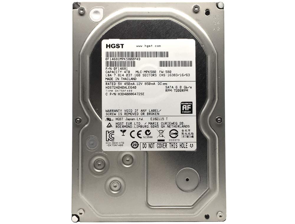 【メーカー名】HGST A Western Digital Company【メーカー型番】【ブランド名】HGST【商品説明】HGST Deskstar hds724040ale640 0 F14681 7 K4000 4tb 7.2 K R...