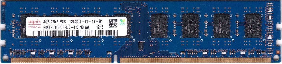 【メーカー名】hynix【メーカー型番】【ブランド名】hynix【商品説明】Hynix 4GB PC3-12800 DDR3- 1600MHz non-ECC Unbuffered CL11 240-Pin DIMM HMT351U6CFR...