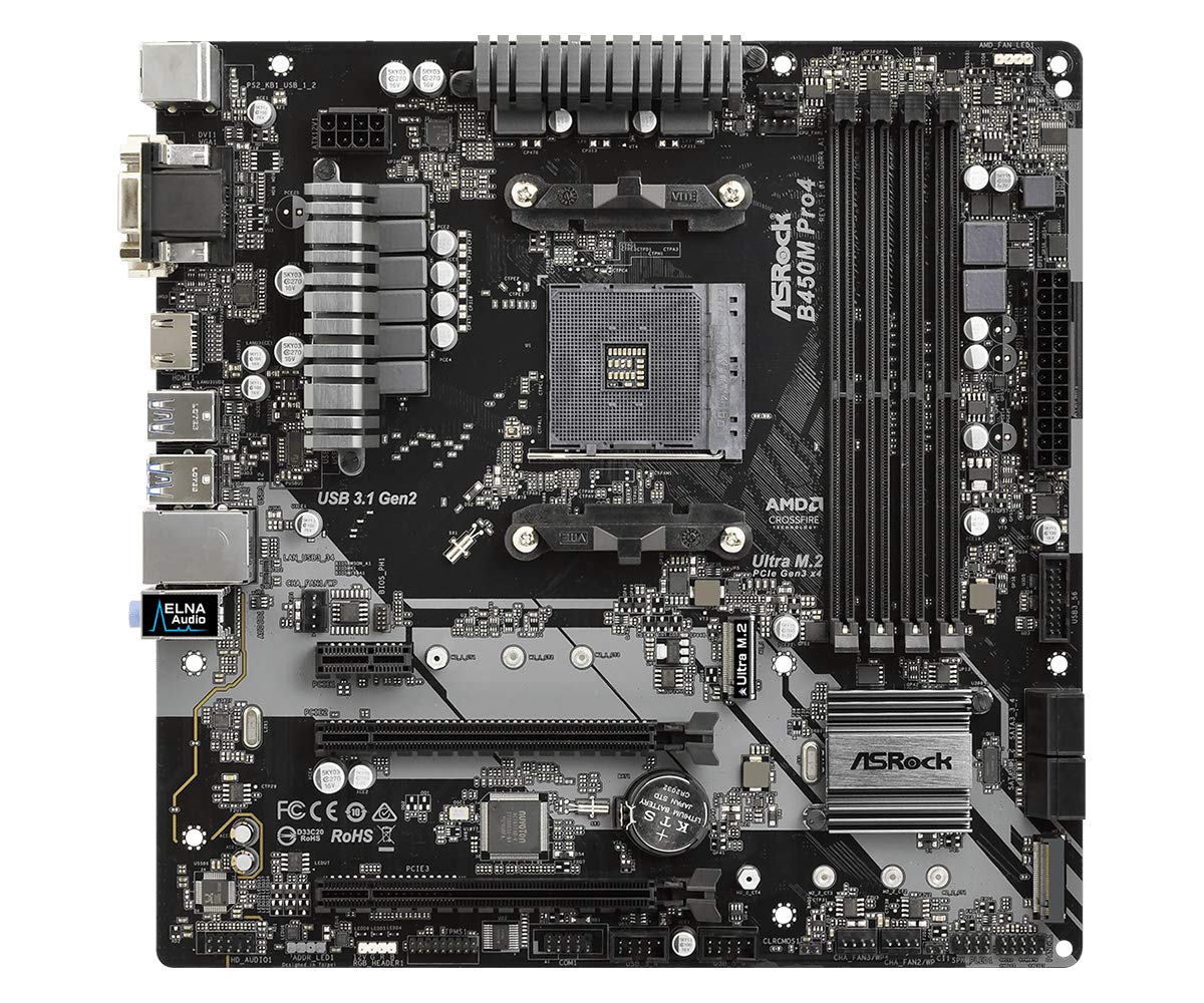 【メーカー名】ASRock【メーカー型番】【ブランド名】ASRock【商品説明】ASRock マザーボード B450 M Pro4 AMD Ryzen AM4 対応 B450 チップセット Micro ATX マザーボード 【国内】・画像は...