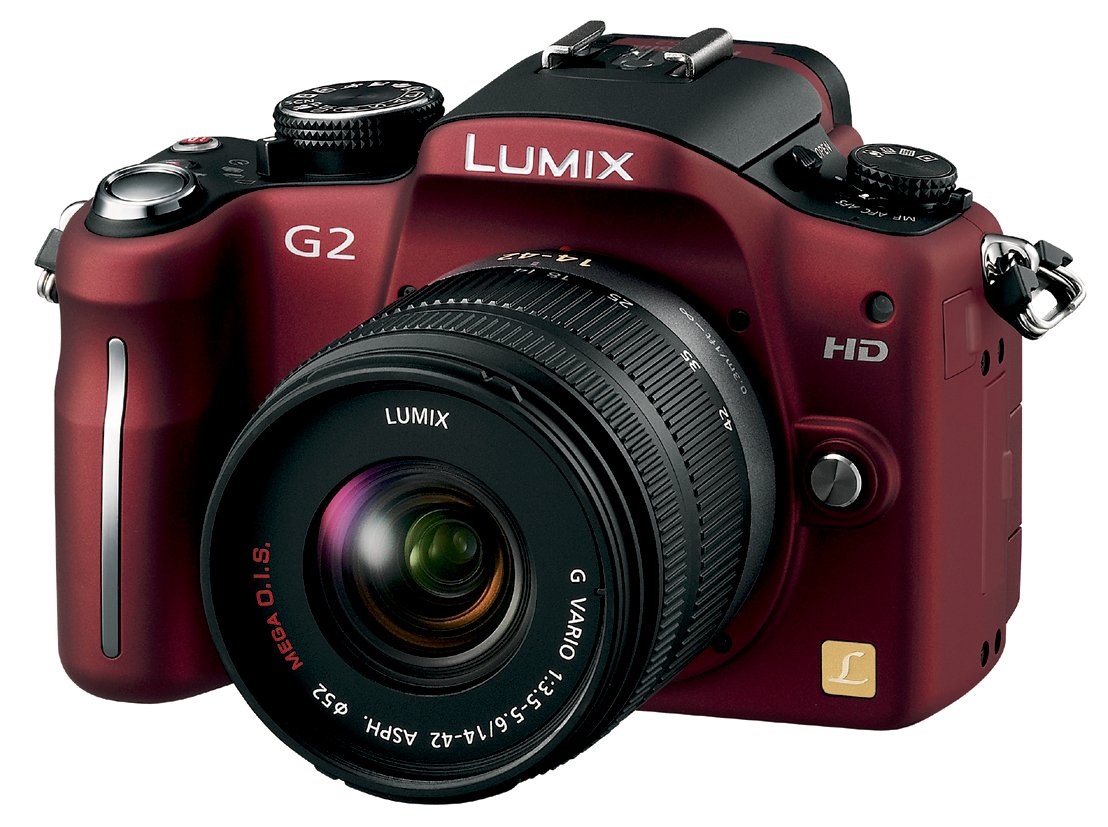 【メーカー名】パナソニック(Panasonic)【メーカー型番】【ブランド名】パナソニック(Panasonic)【商品説明】Panasonic デジタル一眼カメラ G2レンズキット(14-42mm/F3.5-5.付属) コンフォートレッド ...