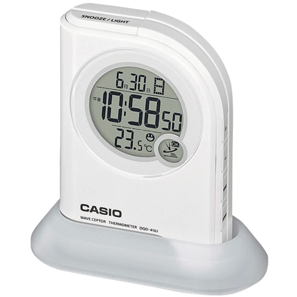 【メーカー名】CASIO(カシオ)【メーカー型番】【ブランド名】CASIO(カシオ)【商品説明】CASIO(カシオ) 目覚まし時計 電波時計 ホワイト 白 デジタル 懐中電灯 機能 温度 カレンダー DQD-410J-7JF・画像はイメージ...
