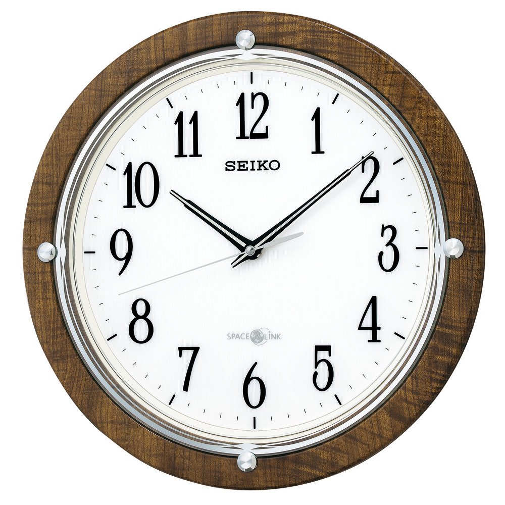 【メーカー名】セイコークロック(Seiko Clock)【メーカー型番】【ブランド名】Seiko【商品説明】セイコークロック(Seiko Clock) 掛け時計 ナチュラル 衛星 電波 アナログ SPACE LINK スペースリンク 茶 木...