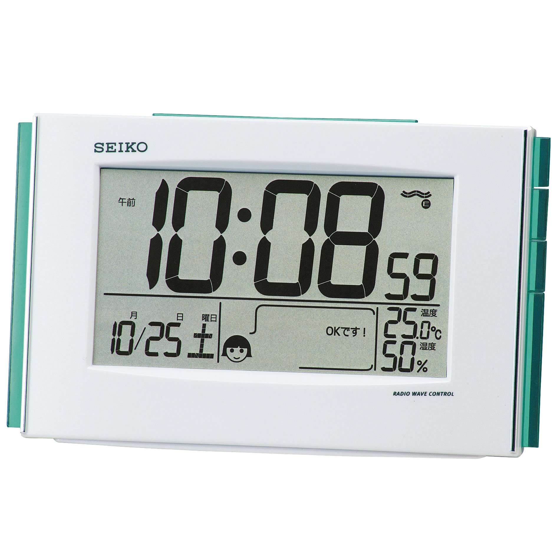 【メーカー名】セイコークロック(Seiko Clock)【メーカー型番】【ブランド名】セイコークロック(Seiko Clock)【商品説明】セイコー クロック 目覚まし時計 快適環境NAVI 電波 デジタル カレンダー 温度 湿度 表示 白...