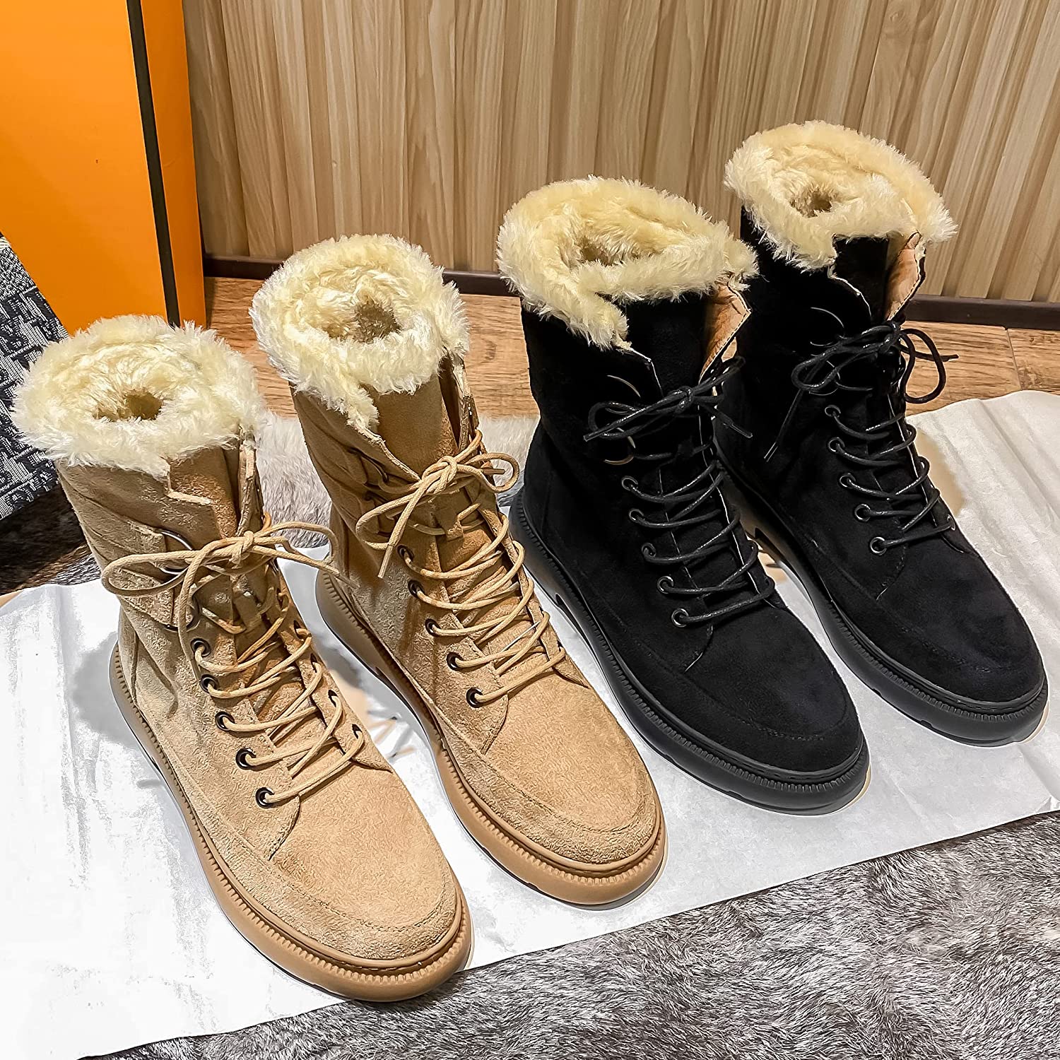 スノーブーツ レディース ジッパー スノーシューズ ジッパー 裏起毛 ムートンブーツ 雪靴 防寒 防滑 保暖 冬用 21.0cm-26.5cm 軽く、暖かく、カジュアルなデザインは、ファッション性も高いため、コーデがしやすく、スタイルを選ば...