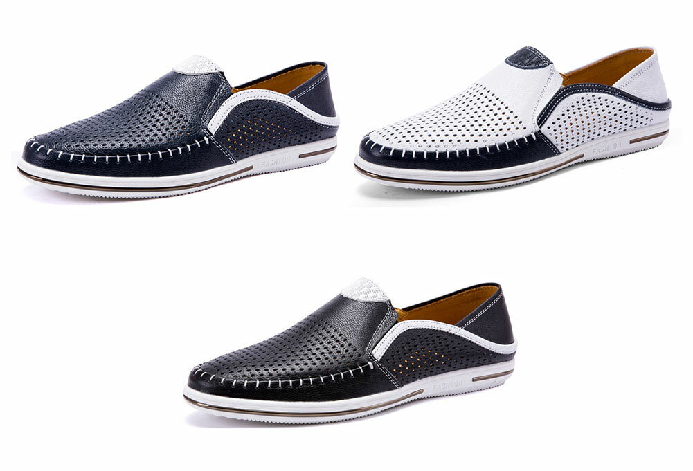 デッキシューズ メンズ カジュアル スリッポン スニーカー ドライビングシューズ メンズスリッポン ブラック ブルー ホワイト 紳士 ゴルフシューズ 24.0cm-27.0cm 脱ぎ履きが楽ちんなスリッポンタイプで、上品さの中にも程よいリラ...