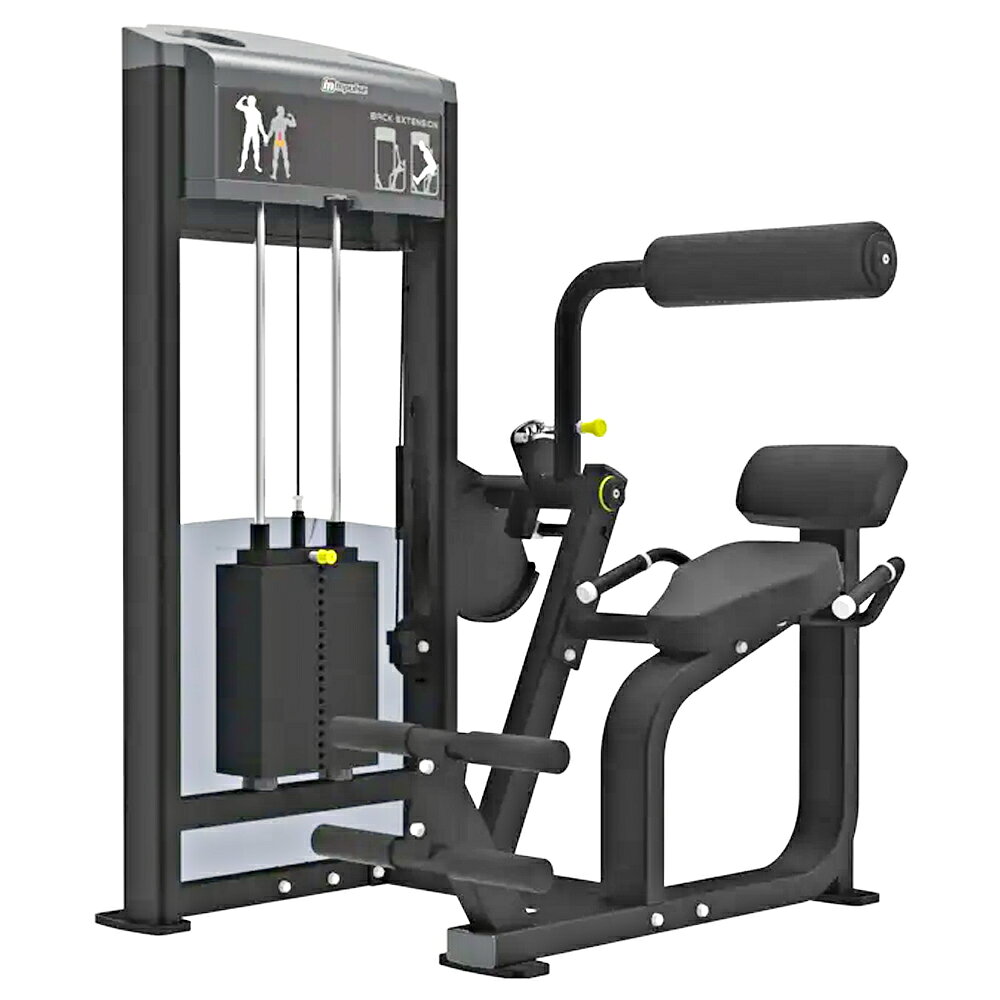 [フレーム] 黒、[シート] 黒※写真はイメージです。 主に、脊柱起立筋を鍛えるトレーニングマシンです。 背骨の両側に位置し、姿勢の維持に重要な役割の脊柱起立筋、大臀筋やハムストリングスも鍛えられます。 主に鍛えられる部位 広背筋、脊柱起立...