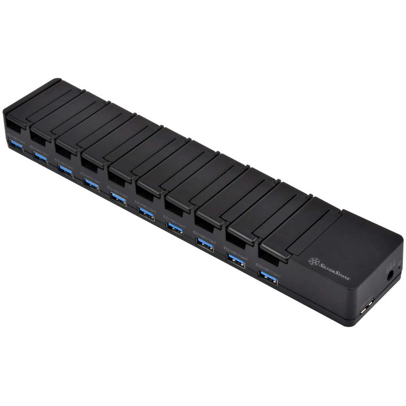 SilverStone USBデータ転送、充電装置*10台対応 SST-UC04-PROコンパクトでポータブルな設計スマートで折りたたみ式オーガナイザーは、スクラッチ防止、滑り止め防止パッドにより各品目をきちんと整理可能USB電力供給仕様B...