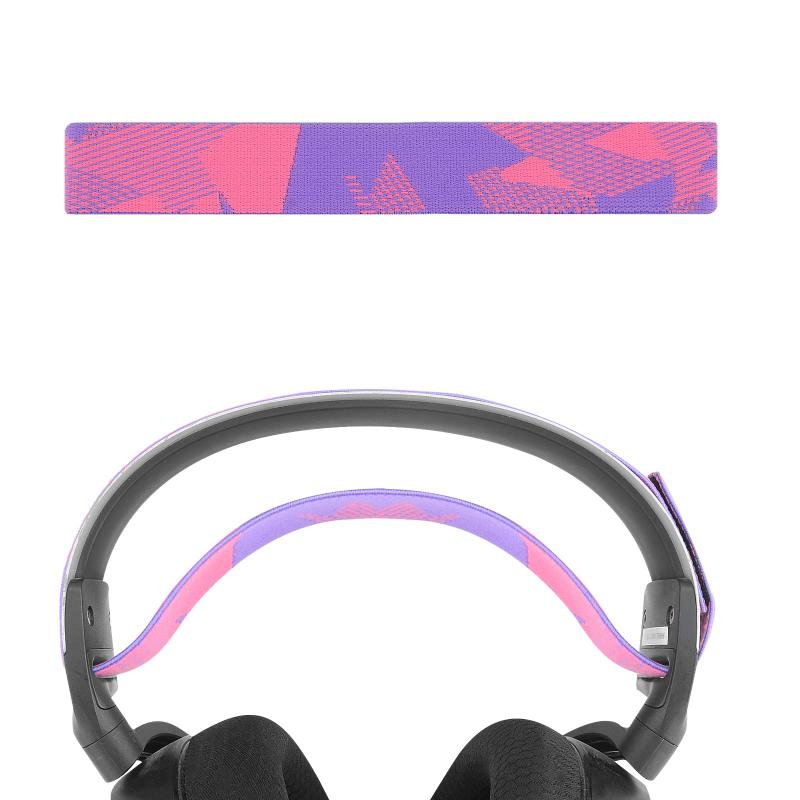 Geekria ヘッドバンド 互換性 ヘッドホンヘッドバンド ラムスキン 伸縮素材 パッド スティールシリーズ SteelSeries Arctis 7, Arctis 9X, Arctis PRO 対応 交換用 (フクシア)汚れたヘッドバ...