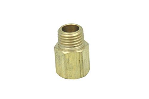 LTWFITTING 六角ブッシング 継手 アダプター 1/4 浴槽スパウトシャワー用 5個入サイズ：20g/個、おねじサイズ 1: R(PT)1/4　メねじサイズ 2: G(PF)1/4高精度黄銅製：耐腐食性と切削加工性を両立多流体対応：...