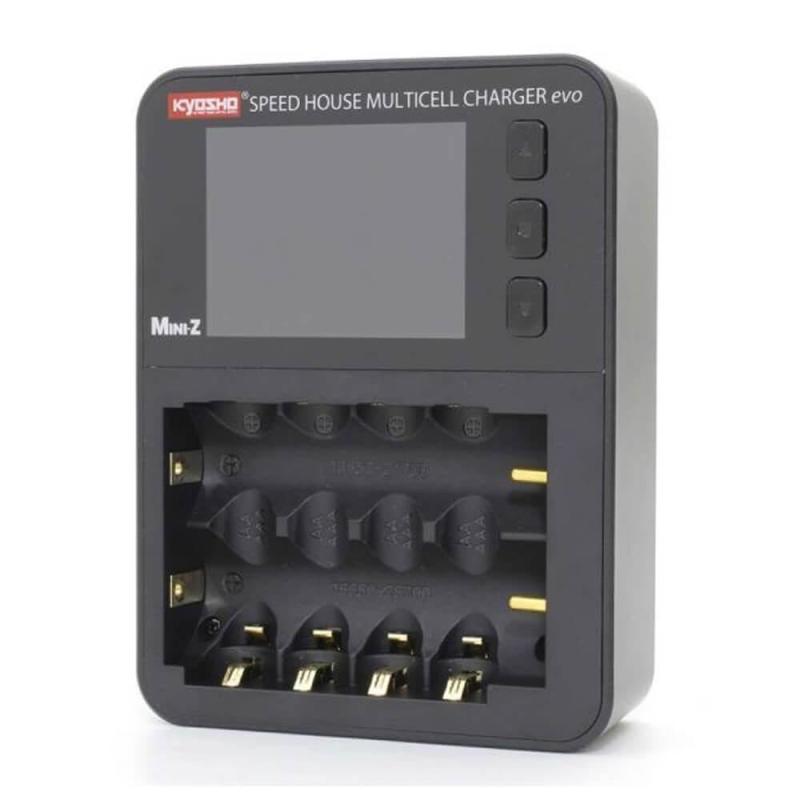 SPEED HOUSE マルチセルチャージャー evo 72012ビギナーからレースユーザーまでカバーするミニッツに最適な専用プログラムを搭載した多機能充放電器。入力電圧:USB Type-C 5~12V (Quick Charge 2.0...