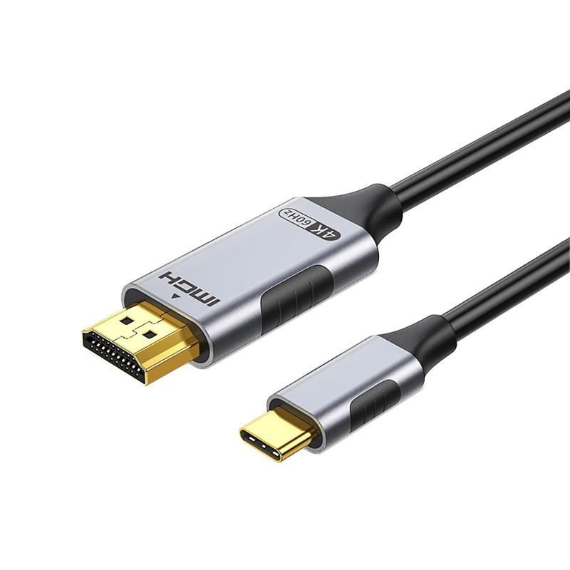 ALLVD HDMI Type-C変換ケーブル【4K@60Hz/2m】USB C HDMI Thunderbolt 3/4映像出力携帯電話の画面をテレビに映すタイプ1516Pro Max，MacBook Pro/iMac/XPS15/Sur...