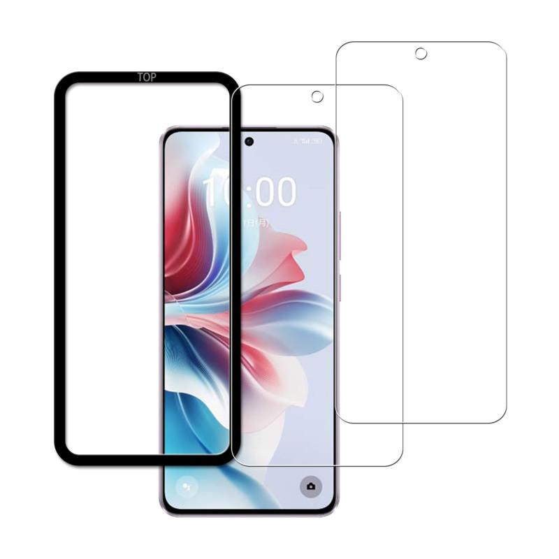 対応 OPPO Reno11 A 用 の ガラスフィルム （2枚入り）強化ガラス 液晶 保護フィルム 硬度9H 国産硝子素材 ガイド枠付き対応機種: OPPO Reno11 A 専用に設計された高品質な保護フィルムセットです。セット内容: ...