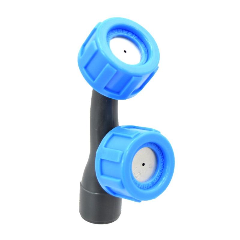 BIGM（丸山製作所） 樹脂縦型2頭口 637773用途:一般・立木吐出量L／MPa（kgf）:0.5／0.4（4）噴口:2個全長:74mm質量:19.8gネジ取付:G1／4原産国:日本