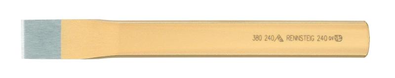 RENNSTEIG 溝削りタガネ 26X240mm 380-240-1刃幅(mm)：26全長(mm)：240タイプ：ストレートクロムバナジウム鋼ハンドガード:樹脂
