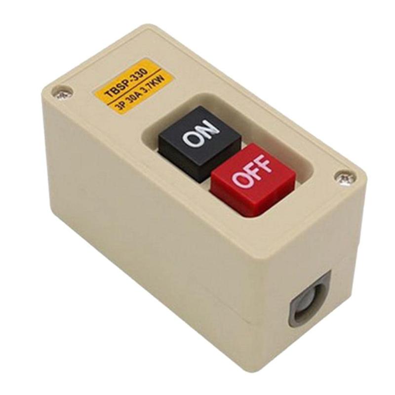 Devoko 3 相 3.7Kw 防水 30A 電源押しボタン スイッチ ON/OFF ロック傾向モーターを直接制御でき、スイッチを使用する必要はありません。。機械設備、繊維機械などに使用されます。ネジ留め式端子により、簡単に配線できます。...