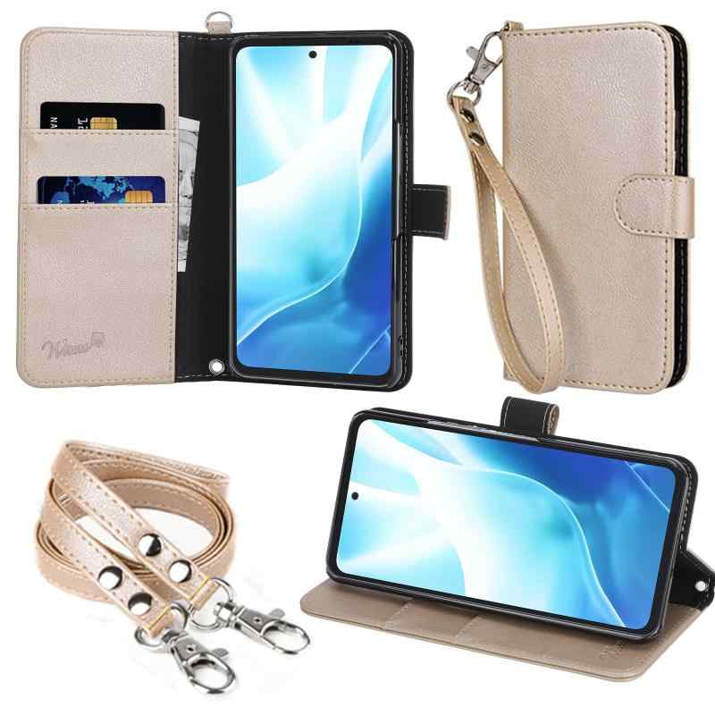 wisers arrows We2 Plus F-51E M06 ケース 手帳型 スマホケース 対応 ストラップ 2種付き (ハンドストラップ/ネックストラップ) 2024年 新型