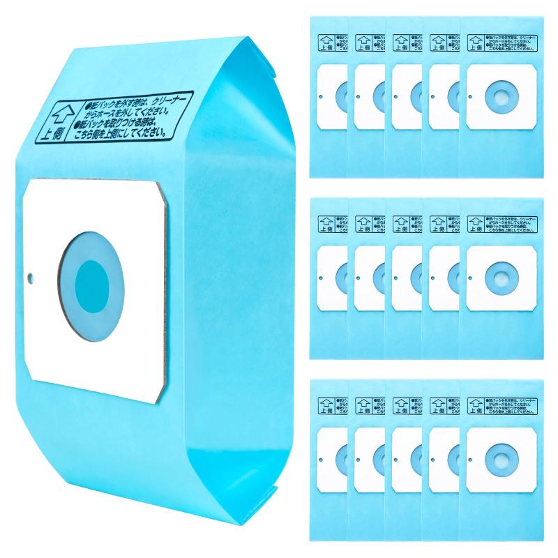 16枚東芝 掃除機 紙パック VPF-7 炭脱臭紙パック、VC-PH65A-W、VC-PH9-R キャニスター型クリーナー コード式 軽量コンパクト、VPF-21 VC-M12V、P81R、P8R、M8R、J21V、J11V専用、VPF-5...