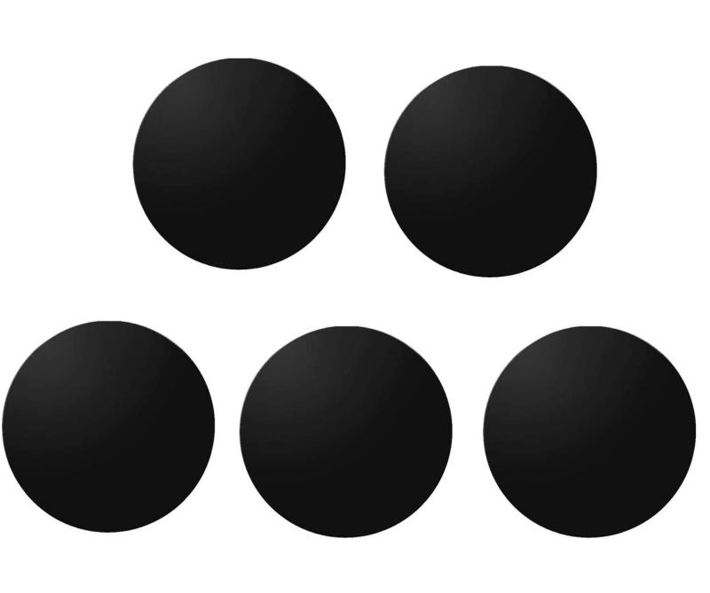 Access 【 5枚入 】車載ホルダー 替え用メタルプレート 車載マグネットホルダー用 3M製テープ付き + マイクロファイバークロス付き AC01-MBK5P丸型メタルプレート5枚、丸型メタルプレートのサイズ：直径40mm、厚さ0.3m...