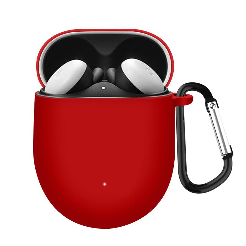 【2023改良モデル】ANYOI Google Pixel Buds 2 用 ケース 全面保護カバー シリコンケース 軽量 防塵 耐衝撃 装着充電可能 全面保護 キズ防止 Google Pixel Buds 2 対応 (レッド)【対応機種】...