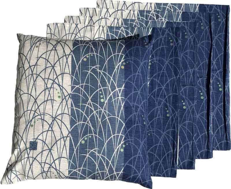 座布団カバー 55 59 5枚セット ツユクサA ブルー 日本製 55x59 セット【サイズ】約 55x59 cm【生地組成】綿100%【原産国】日本