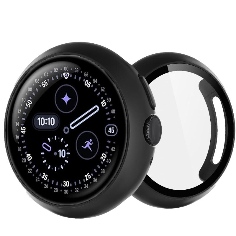 Yaodle For Pixel Watch 4 カバー 41mm PC素材 カバー ガラスフィルム一体型 全面保護 二重構造 防塵 日本旭硝子材 キズ防止 軽量(41mm,ブラック)対応機種：本製品は強化版のGoogle Pixel Wa...