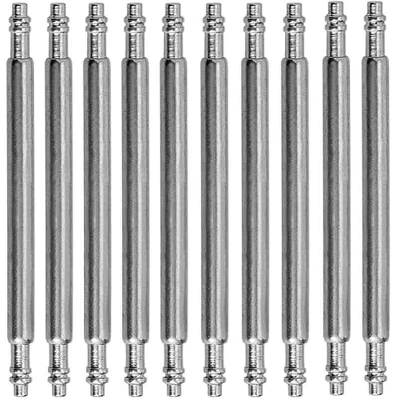 [TICFROG] 10個セット 16mm 18mm 20mm 24mm時計バンドバネ棒 直径 φ1.8mm バネ棒 16ミリ 18ミリ 20ミリ 24ミリ時計ピン、エコ素材のプラスチック収納ケース付きで、小物収納に便利