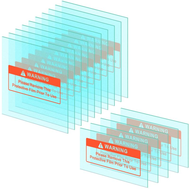 ANDELI 溶接面バープレート 交換用 溶接用保護プレート 内側 外側保護プレート セット (ADLDH9242溶接面)ANDELI自動遮光溶接面交換部品オプション製品。（ADLDH9242溶接面）専用保護プレート外側：110*85mm、...
