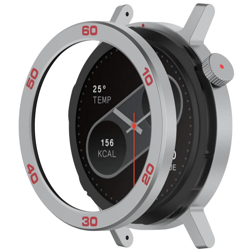 [RuenTech]対応CMF Watch Pro 2ウォッチベゼル、メタルベゼル ウォッチベゼルケース+強化ガラス ウォッチパーツベゼルケース ベゼルリングケース CMFウォッチPro 2 交換用ベゼル スマートウォッチ対応機種：メタルベ...