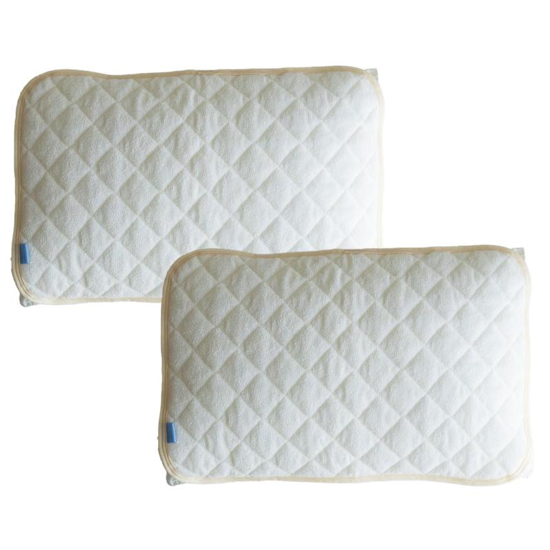 シルフィーズ 枕パッド 綿 2枚セット タオル地 オールシーズン おしゃれ かわいい 北欧 吸水 パイル ゴム【快適綿パイル】お肌に触れる部分は綿100％のタオル地。汗をよく吸い取り、季節を問わず長い期間お使いいただけます。【清潔丸洗い】キ...