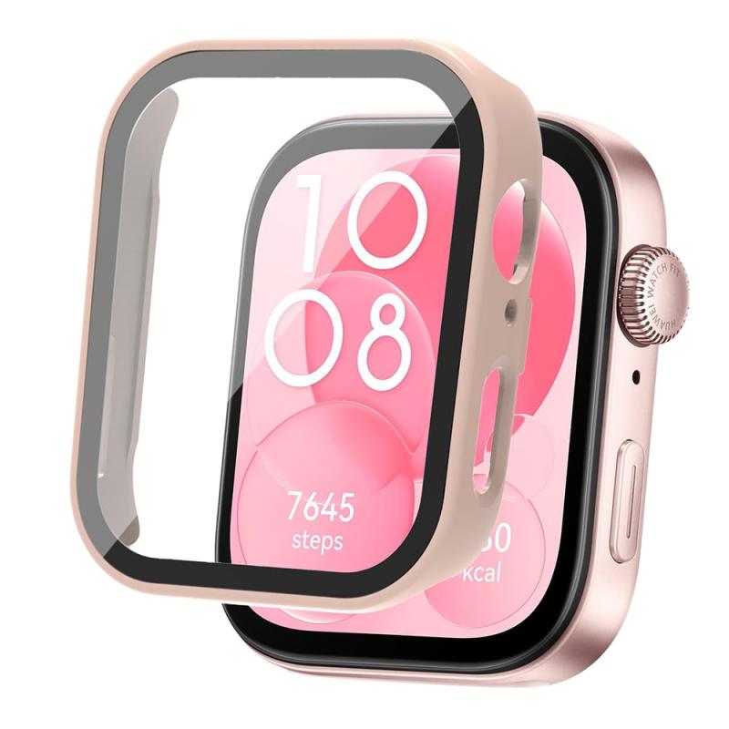 SeGinn ケース Huawei Watch Fit 3 対応 保護カバー PC素材 全面保護 耐衝撃 強化ガラス 高透過率 キズ防止 指紋防止 軽量 装着簡単 Huawei Watch Fit 3 用 保護ケース