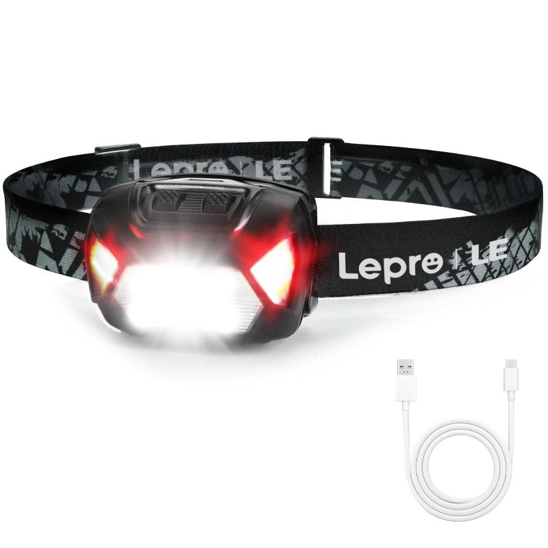 Lepro ヘッドライト 充電式 USB-C ledヘッドライト 高輝度 LED ヘッドランプ
