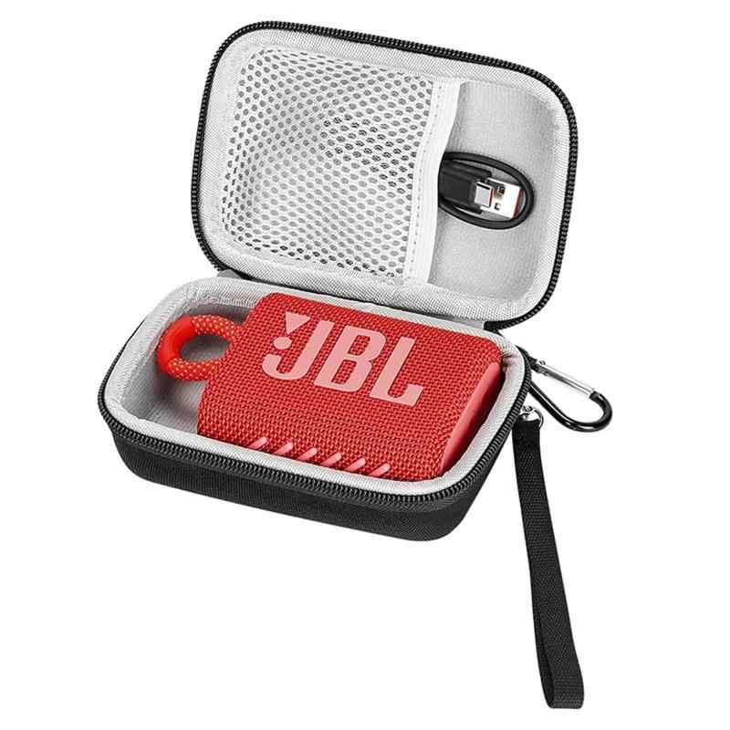 TOMGDRACO BL GO 4 /JBL GO 3 Bluetoothスピーカー専用収納ケース 保護ハードシェルケース ハードシェルケース カラビナ付き 耐衝撃アウトドアトラベルケース 防水ハードシェル収納バッグ JBL GO 3/GO...