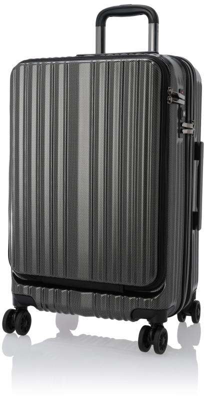 [ワイズリー] spark/FRONT OPEN（スパーク/フロントオープン） 22インチ 約4.2kg 約57～63L マチ拡張型 フロントオープン 3層仕様 TSAロック ショック吸収・ストッパー機能付き双輪キャスター 軽22インチフロ...