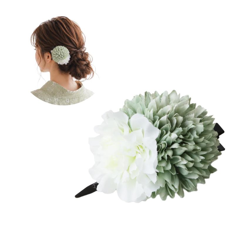 [Noelmarket] 浴衣 髪飾り かんざし ヘアアクセサリー 花 着物 成人式 七五三 前撮り 和装 ヘアクリップ［Noelmarket］浴衣に合うヘアアクセサリー［日本国内発送］【カラーバリエーション】レッド、ベージュピンク、ピンク...