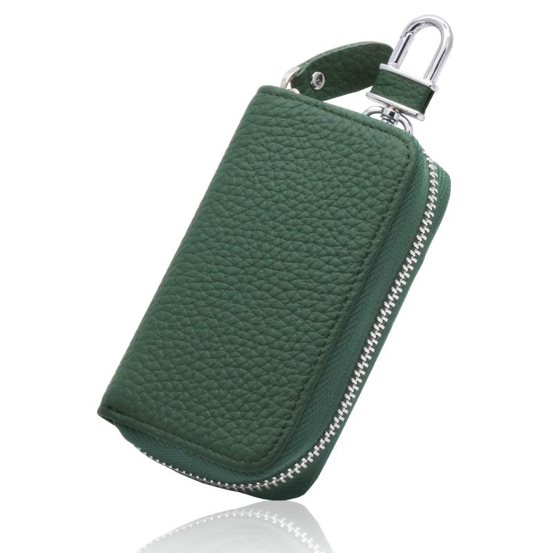 [KNUTe] キーケース スマートキーケース 5連 レディース 本革 かわいい くすみカラー シボ革 ファスナー スマートキー カバー メンズ カラビナ付き肌触りの良いシボ本革使用のおしゃれな5連キーフック付きスマートキーケースです。収納...