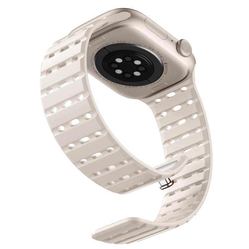 [Bandletic] アップルウォッチ用の バンド マグネット - 夏 蒸れない スポーツバンド通気性 防汗 軽量 2色デザイン 交換バンド【対応機種】 コンパチブルアップルウォッチ用の Series Ultra2/Ultra/SE2/S...