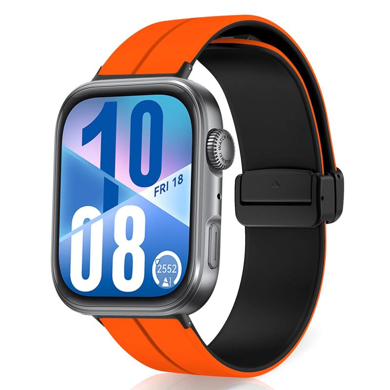 [ReHowy] Huawei Watch Fit 4/3/Fit 4 Pro 対応 バンド シリコン製 弾力性 ファーウェイウォッチフィット4 交換バンド 磁気 バックル付き サイズ調節可能 huawei watch fit 4 pro ...